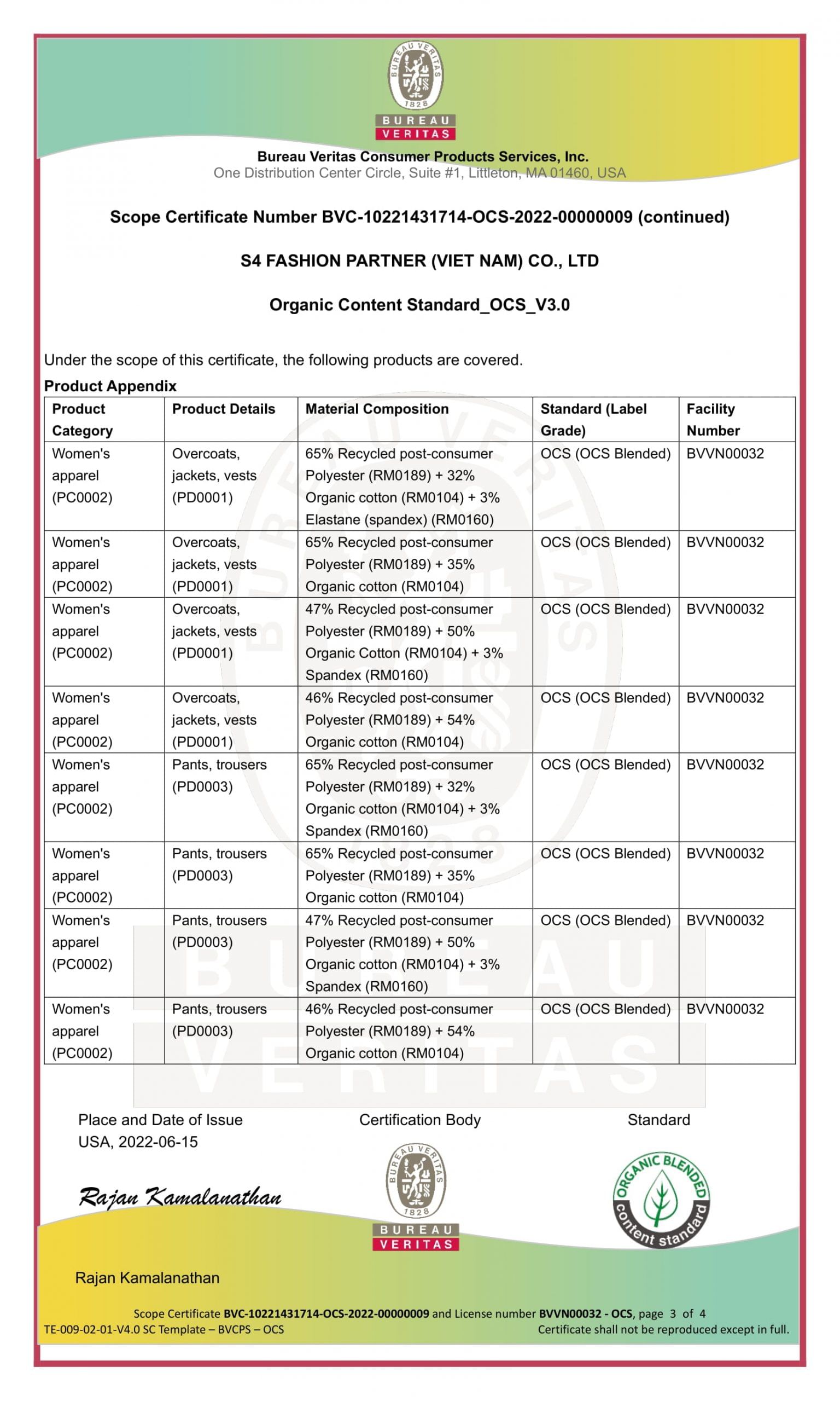 Scope Certificate_OCS3.0_S4 FASHION PARTNER (VIET NAM) CO., LTD